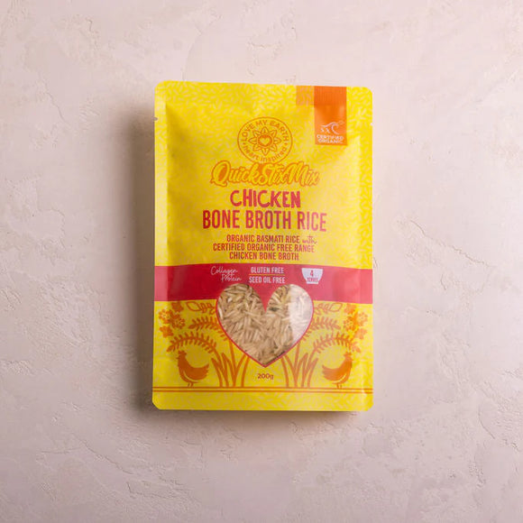 Love My Earth Quick Stix Mix Organic Bone Broth Rice Chicken 200g – My ...