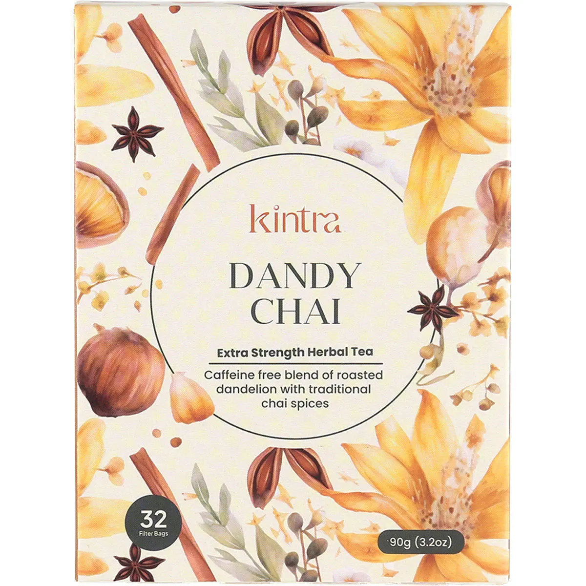 Kintra Foods Organic Dandy Chai Tea 80g (32 teabags) – My Home Pantry