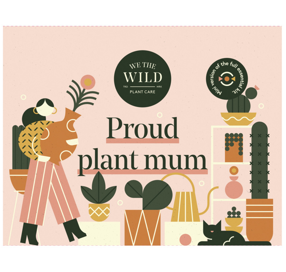 We The Wild Plant Care Organic Proud Plant Mum (Mini Plant Care) Pack ...